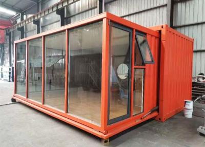 China 20 HC Orange Modern Style Expandable Shipping Container House for sale