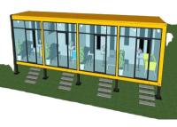 China Living 26 SQM 40foot Mobile Temporary Container Office for sale