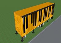 China Living 26 SQM 40foot Mobile Temporary Container Office for sale