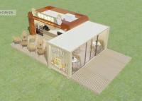 China 20GP Combined Modular Shipping Container House with Thermal Insulation Custom Voltage for sale