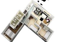 China 20HC Three Bedrooms Modular Shipping Container House for sale