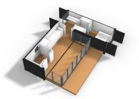 China 20HC Prefabricated Shipping Container Home Villa 20ft Expandable Living House for sale