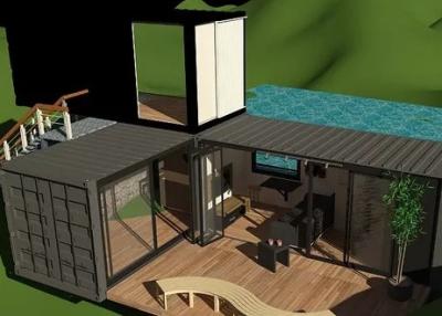 China 20HC Prefabricated Shipping Container Home Villa 20ft Expandable Living House for sale