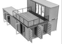 China 20GP Villa Luxury Balcony Modular Shipping Container House for sale