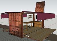 China 20GP Villa Luxury Balcony Modular Shipping Container House for sale