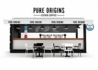 China 20 GP Prefabricated Shipping Container Coffee Shop Drive Thru for sale