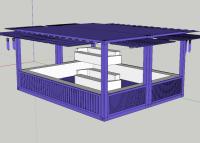 China 20FT Prefabricated Mobile Coffee House Container for sale
