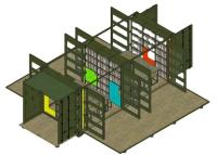 China Luxury 20 SQM Restaurant 20ft Prefab Container Office for sale