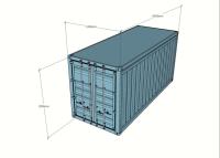 China 20GP Prefabricated Collapsible Container House 6058x2438x2591mm Steel Frame for sale