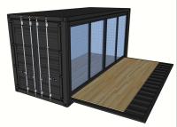 China Side Opening 20ft Prefabricated Outdoor Container House for sale