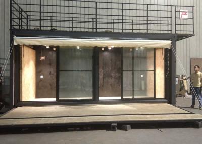 China 20HC Expandable Shipping Container House with Hardcover Terrace Outdoor Electric for sale