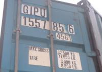 China 45 Foot GP Second Hand Dry Freight Container 86.0 m³ Capacity 32,500 kg Gross Weight for sale