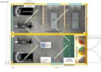 China Residence Prefab Modular Shipping Container House 22t Payload for sale