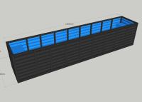 China 40HC Steel Swimming Pool Shipping Container With Escalator for sale