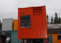 China Orange 20GP Pop Up Container Office Container House 15m2 for sale