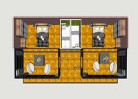 China 62m2 40HC Modified Shipping Container Large Itinerant Prefab Storage Containers for sale