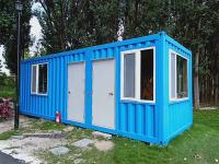 China 20GP Single Residential Prefabricated Container House for Permanent or Temporary Residences for sale