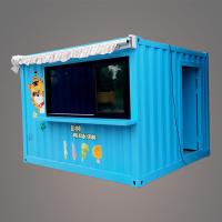 China 10 FT Customized Tiny Shipping Container House Mobile Retail Store 2991x2438x2591 mm for sale