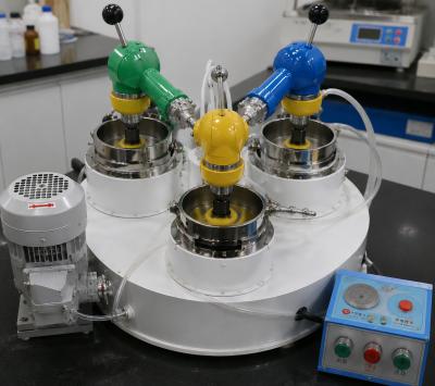 China Laboratory Three Head Grinding Machine Agate Mortar 370W for Mineral Sample Preparation for sale