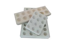 China Fire Assay Cupel Multiple Sizes 96% MgO High PbO Absorption for Gold Assay for sale