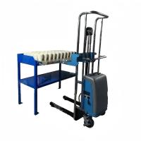 China 400kg Hydraulic Crucible Lifter for Foundries – Battery Powered, 1500mm Lift Height for sale