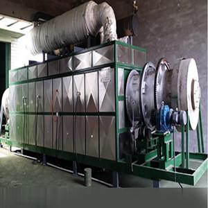 China Externally Heated Lab Rotary Kiln 2m Drum 150C 10rpm Continuous Chemical Powder Roasting for sale