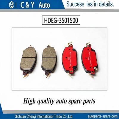 China Aftermarket Repair BYD Front Brake Lining Wear Indicator Equipped Brake Pads HDEG-3501500 for sale
