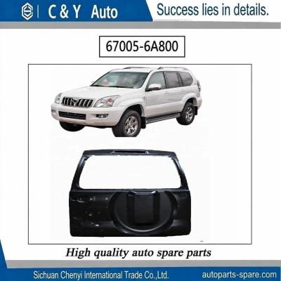 China OE 67005‑6A800 Tail Gate Bare Welded Shell For Toyota Land Cruiser Prado FJ120 2003‑2009 Spare Tire Carrier Version OE Replacement Rear Lift Gate for sale