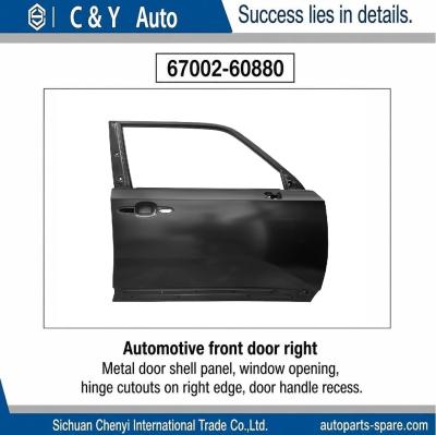 China OE 67002‑60880 Front Door Bare Welded Shell For Toyota Land Cruiser Prado OE Replacement Car Door Assembly for sale