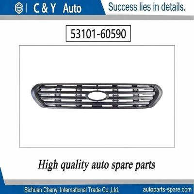 China OE 53101‑60590 Upper Radiator Grille Assembly For Toyota Land Cruiser Prado OE Replacement Front Bumper Grille for sale