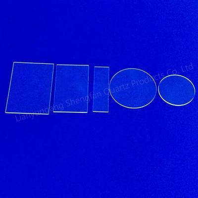 China UV Quartz Glass Plate Lens High Light Transmittance 100mm Thickness for sale