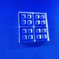 China Semiconductor Laser Drilling Transparent Quartz Glass Plate With Hole for sale