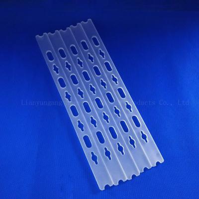 China Transparent Quartz Glass Plate With Hole Semiconductor Laser Drilling 100mm for sale