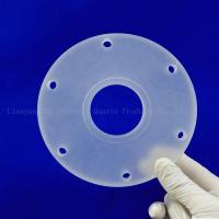 China Semiconductor Laser Drilling Transparent Quartz Glass Plate With Hole for sale
