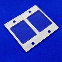China Semiconductor Laser Drilling Transparent Quartz Glass Plate With Hole for sale