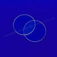 China Transparent  Clear Quartz Disc Sight Glass Sheet High Temperature Resistance for sale