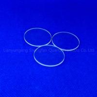 China Transparent  Clear Quartz Disc Sight Glass Sheet High Temperature Resistance for sale