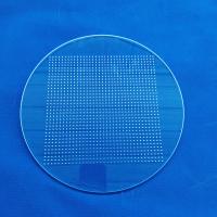 China Transparent Quartz Glass Plate Heat Resistance Processing Laser Drilling With Hole for sale