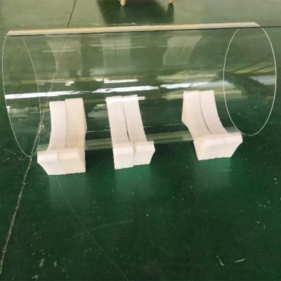 China Large Diameter High Temperature Resistant Corrosion Resistant Quartz Glass Tube for Photovoltaic Diffusion for sale
