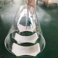 China Large Diameter High Temperature Resistant Corrosion Resistant Quartz Glass Tube for Photovoltaic Diffusion for sale