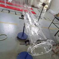 China Large Diameter High Temperature Resistant Corrosion Resistant Quartz Glass Tube for Photovoltaic Diffusion for sale