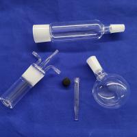 China Customized Clear Quartz Glass Tube Reactor With Belt Grinding Mouth for sale