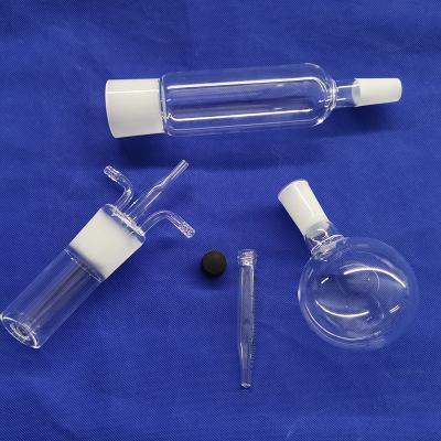 China Customized Clear Quartz Glass Tube Reactor With Belt Grinding Mouth for sale
