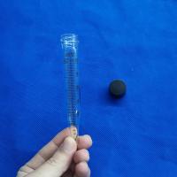 China Borosilicate Glass Testing Oil Centrifuge Tube With Screw Head Plastic Lid for sale