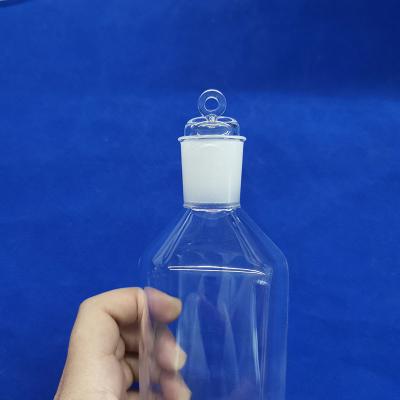 China 400ml Laboratory Reagent Bottle Wide Mouth Cylinder With Lid For Frozen Liquid Amber for sale