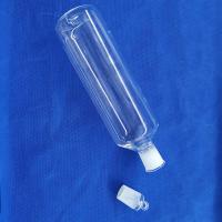 China Mouth Cylinder Quartz Reagent Bottle With Lid For Frozen Liquid Amber for sale