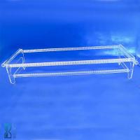 China High Purity Fused Quartz Glass Boat Wafer Carrier 100MM For Furnace Customized for sale