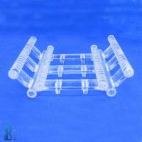 China High Purity Fused Quartz Glass Boat Wafer Carrier 100MM For Furnace Customized for sale