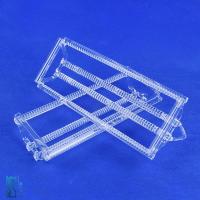China High Purity Fused Quartz Glass Boat Wafer Carrier 100MM For Furnace Customized for sale