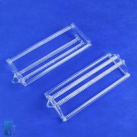 China High Purity Fused Quartz Glass Boat Wafer Carrier 100MM For Furnace Customized for sale
